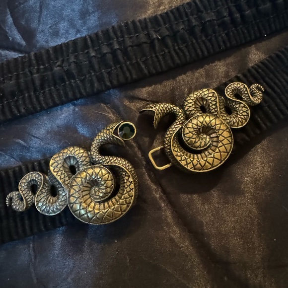 Accessories | Nicolette Carlone Kissing Serpents Emerald Snake Belt ...